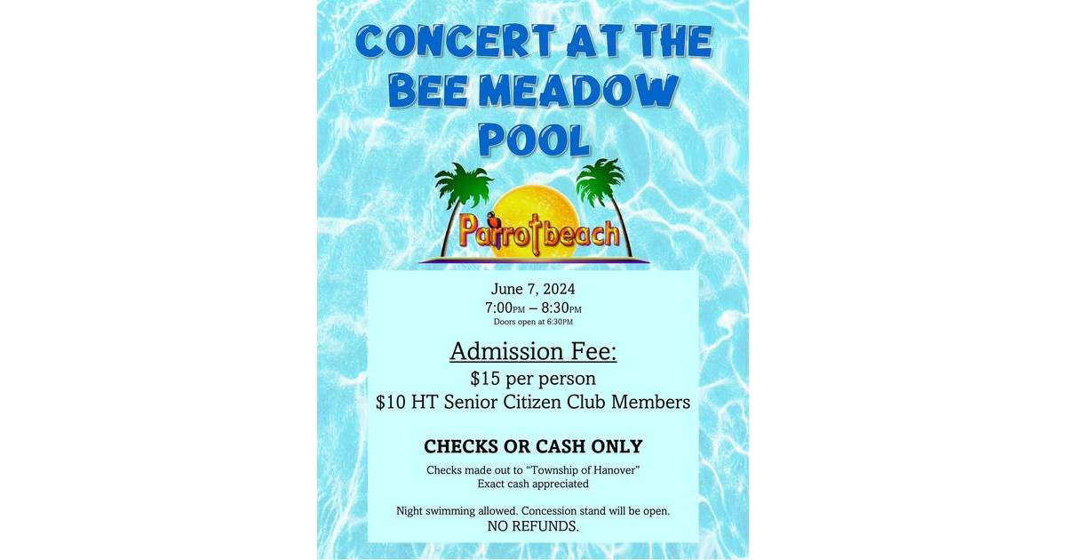 Concert at Bee Meadow Pool on Friday Evening | Hanover Township, NJ ...