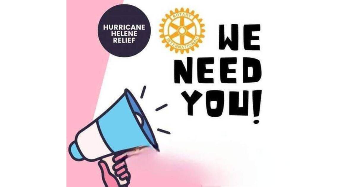 Phillipsburg Rotary Collecting Donations for Hurricane Helene Relief ...
