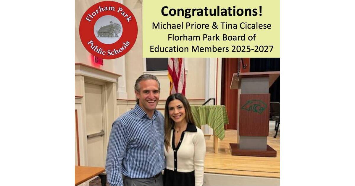 Michael Priore and Tina Cicalese Sworn In at Florham Park Board of ...