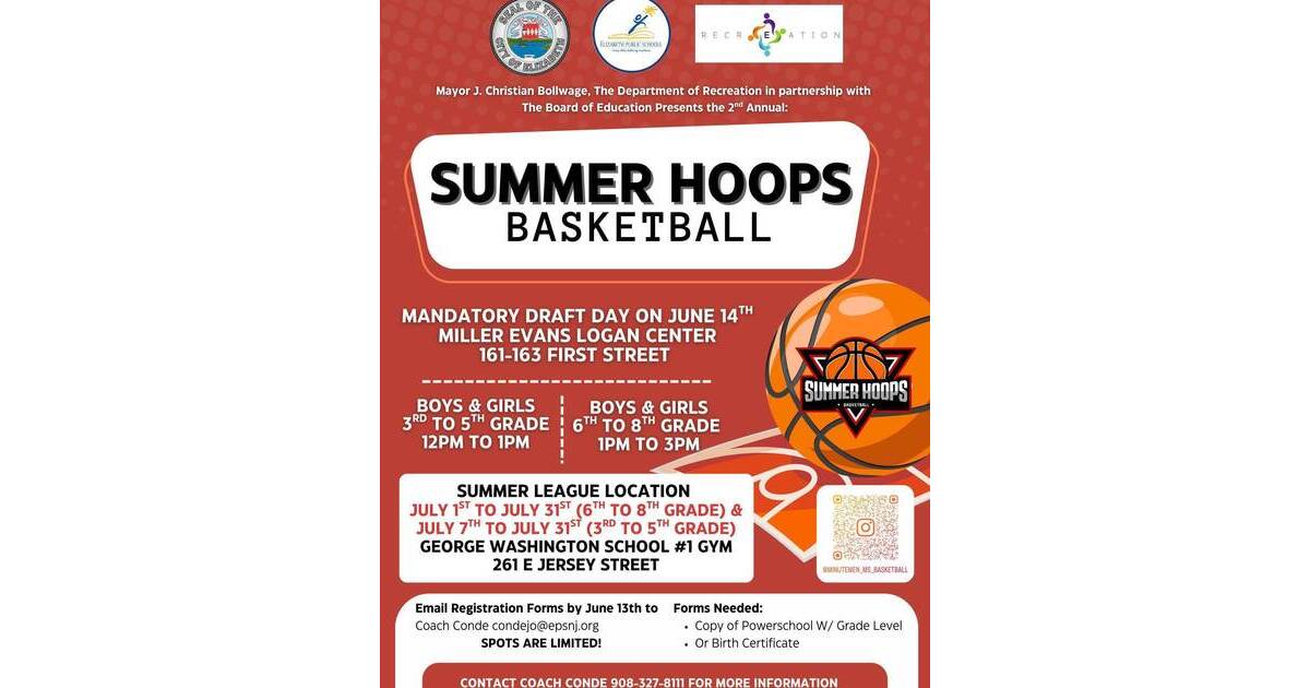 Summer Hoops is Returning to Elizabeth | Elizabeth, NJ News TAPinto ...