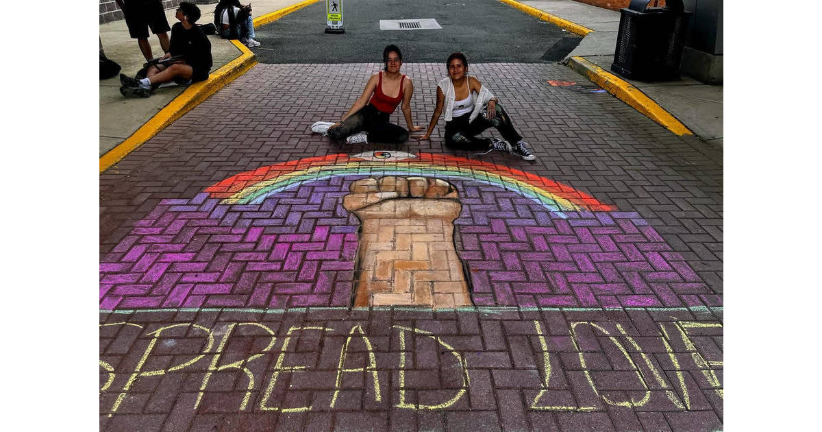 West Orange High School Celebrates Pride Month with 'Chalk Walkway ...