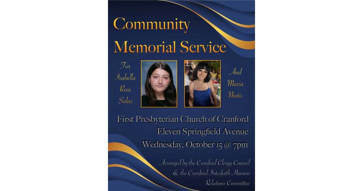 Cranford Gathers to Honor Bella Salas and Maria Niotis | Cranford, NJ ...