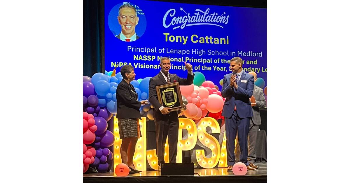 Lenape High School Principal Tony Cattani Earns 2025 Visionary ...