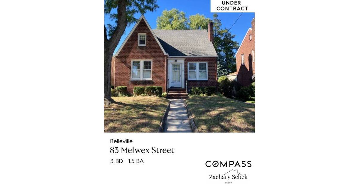 Belleville Home Under Contract with Zachary Sebek Group | Nutley, NJ ...