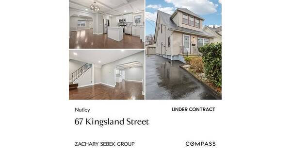 Zachary Sebek Group at Compass Announce Another Nutley Property is ...