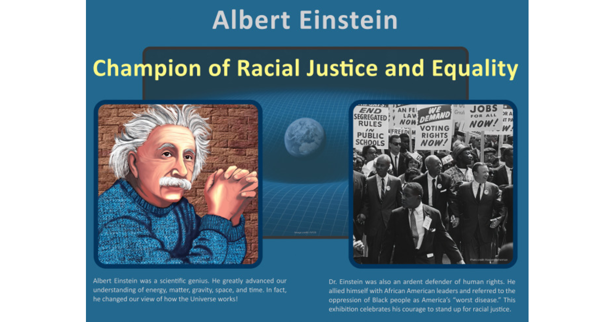 'Albert Einstein: Champion of Racial Justice and Equality' Exhibit Now ...