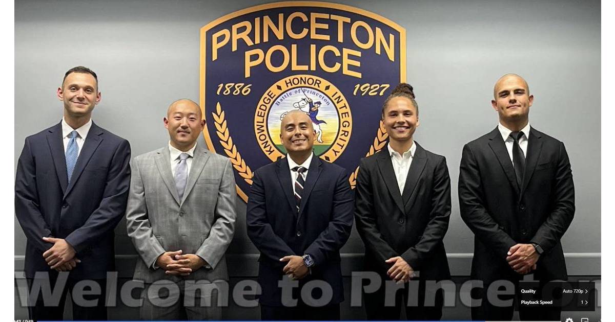 Princeton Police Welcome Five New Officers -- and Warn About One New ...