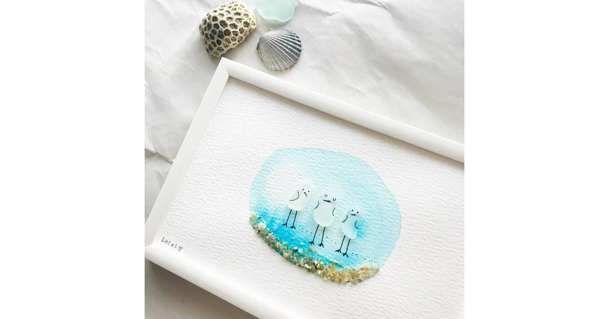 Sparked by the Pandemic, Local Belmar Artist Launches New Sea Glass Art ...