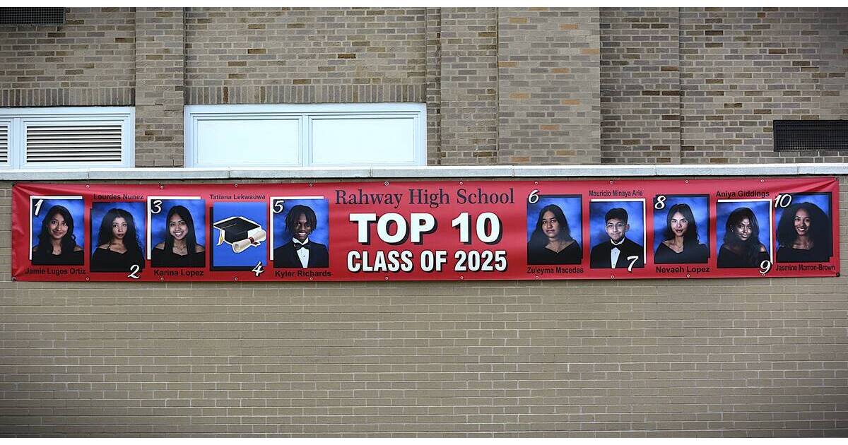 Rahway High School Announces Class of 2025 Top Ten | Rahway, NJ News ...
