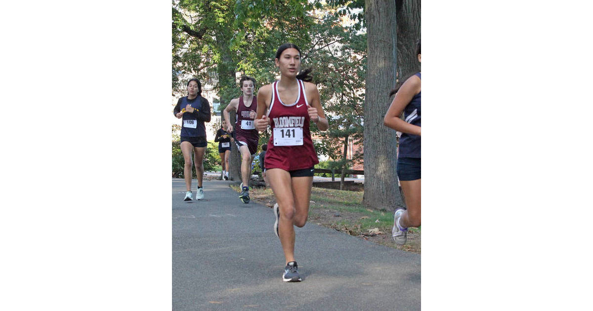 Glen Ridge's Mia Bressler (4th overall) and Bloomfield's Kaitlyn Adams ...