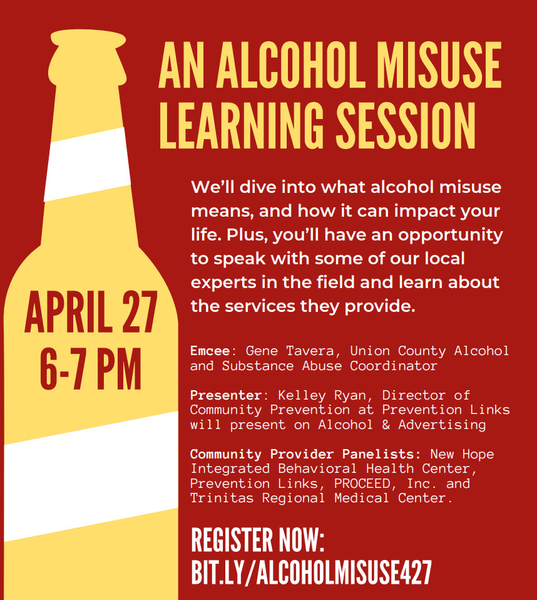 Join a Learning Session on Alcohol Misuse, April 27 | TAPinto