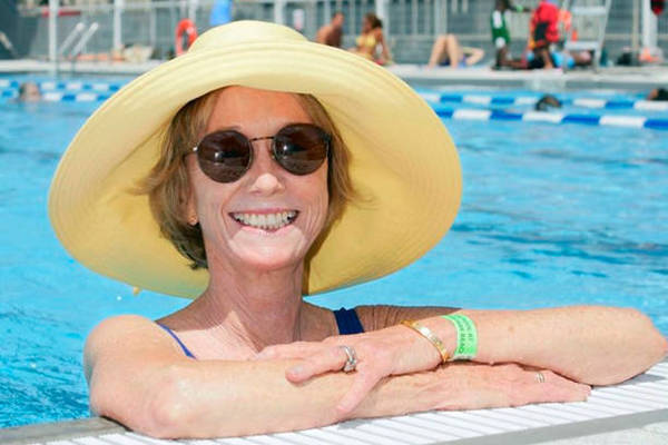 The Floating Pool Lady | Halston Media, NY News TAPinto | Halston Media