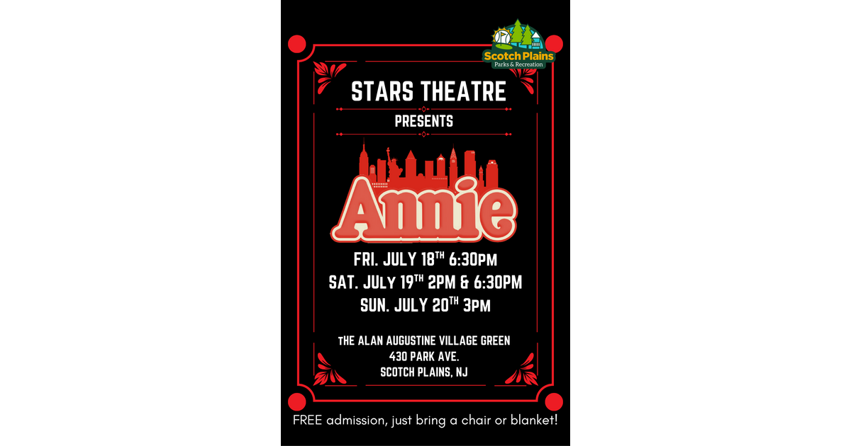 Tomorrow Comes to Life in Annie the Musical in Scotch Plains | Scotch ...