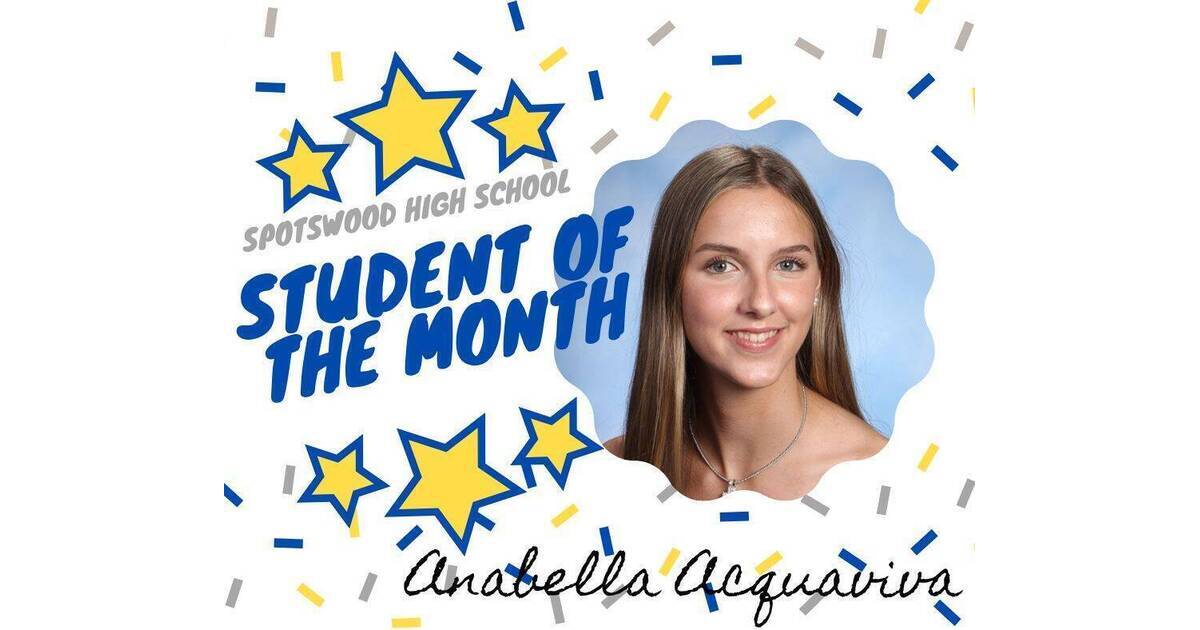 Anabella Acquaviva is Spotswood High School's February Student of the ...