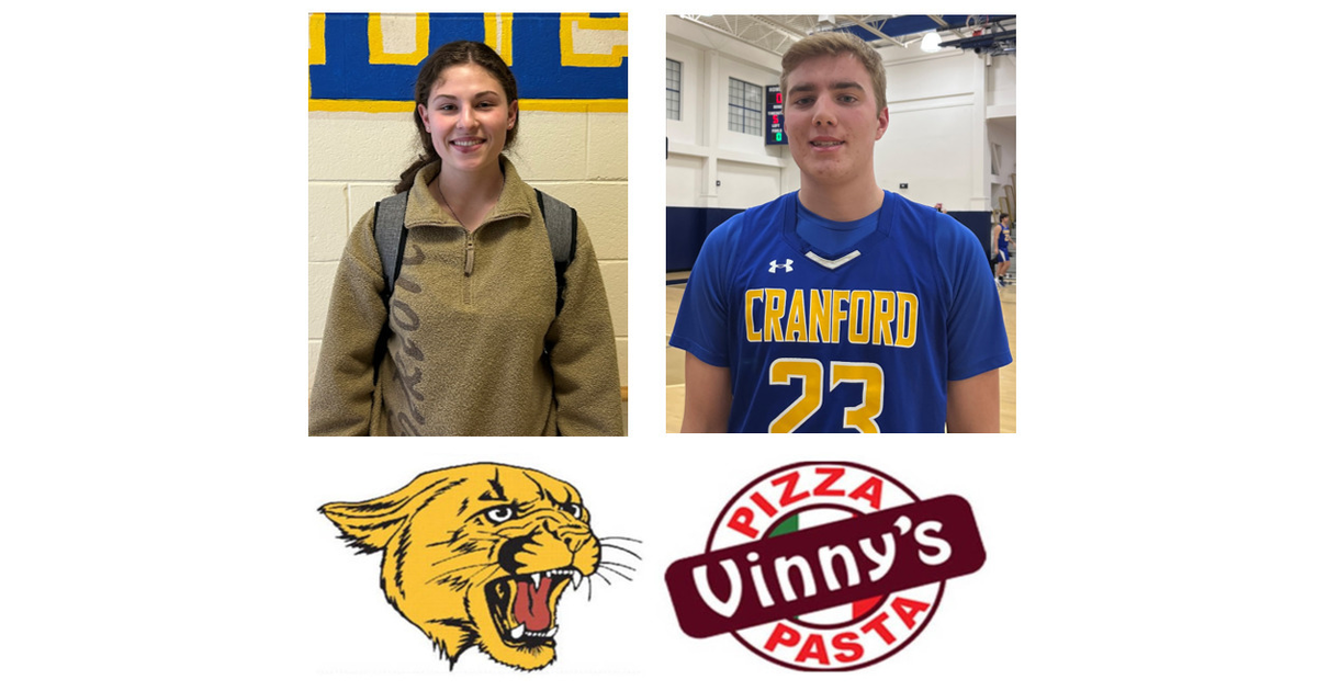 Vinny's Pizza & Pasta Cranford Athletes of the Week: Rose Deeb & Nick ...