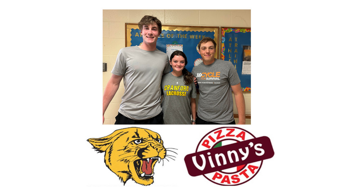 Vinny's Pizza & Pasta Cranford Athletes of the Week: Giulia Olear, Sean ...