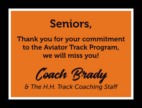 Hasbrouck Heights Track Honors Seniors With Lawn Signs | News TAPinto