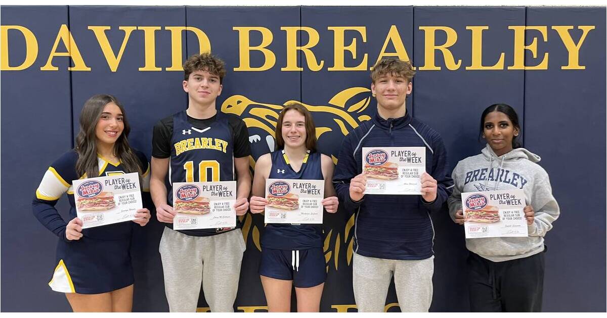 Kenilworth's David Brearley Players of the Week Recognized by Jersey ...