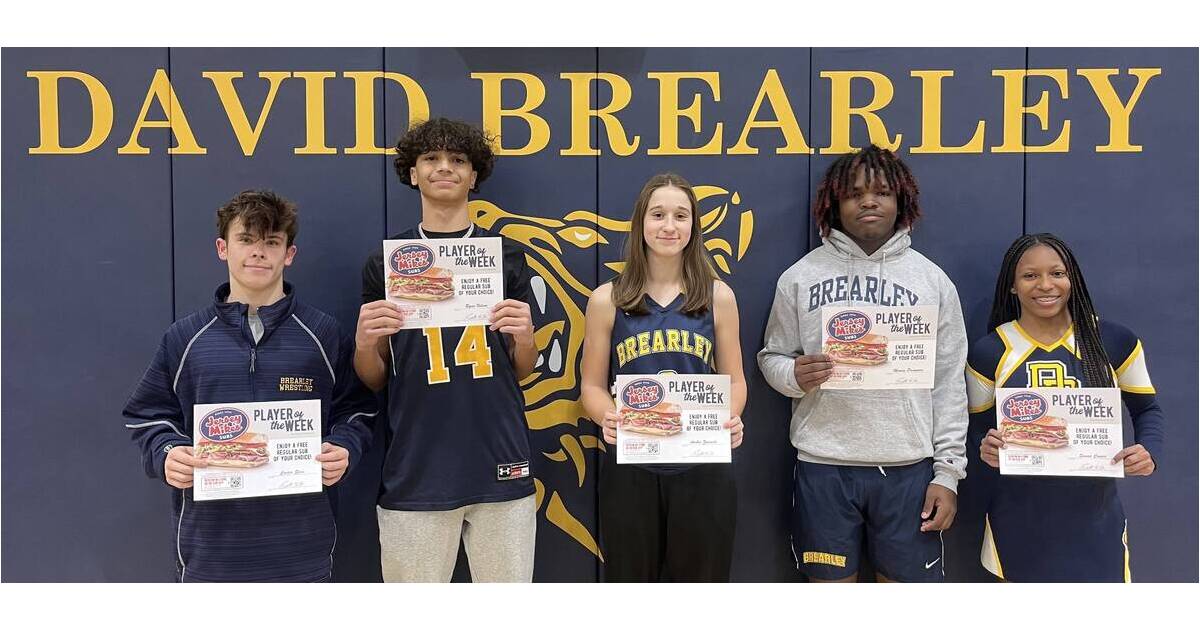 Kenilworth's David Brearley Players of the Week Recognized by Jersey ...