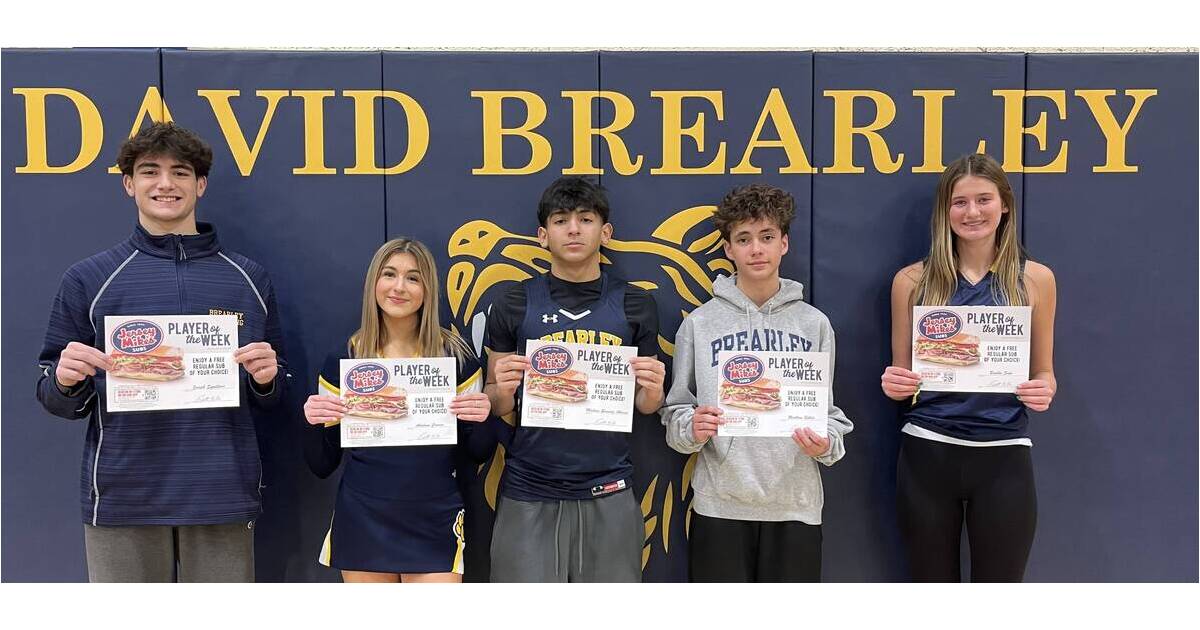Kenilworth's David Brearley Players of the Week Recognized by Jersey ...