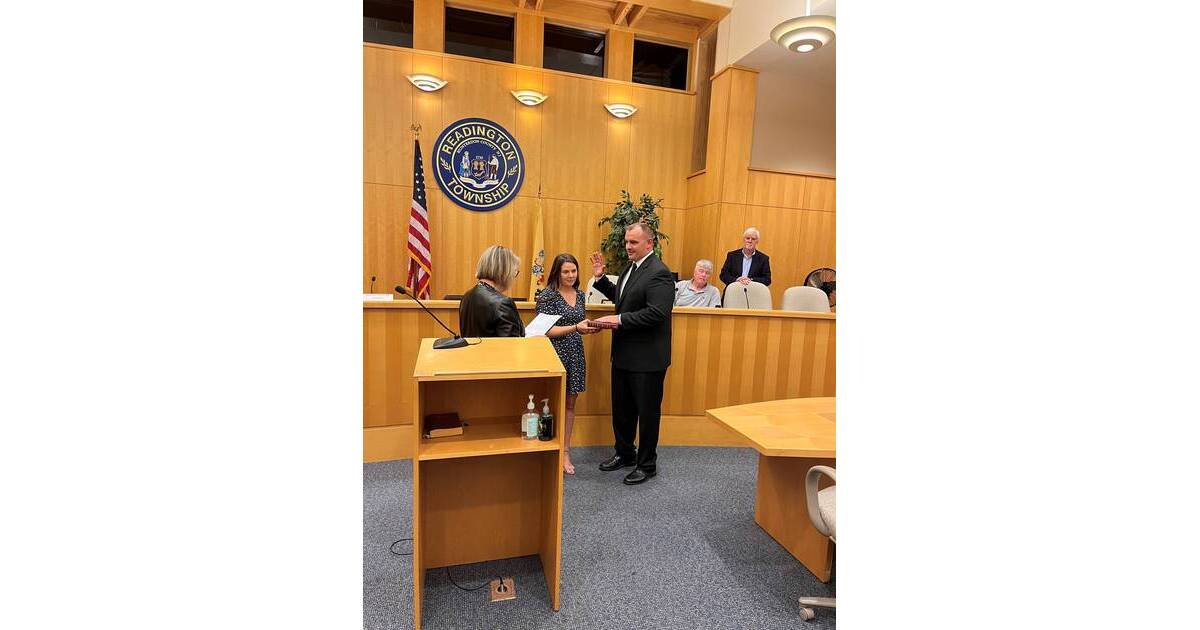 New Officer Sworn in to Readington Police Department | Flemington ...