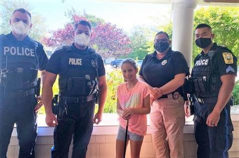 Belmar Police Officers Pay Special Visit to Young Girl Hit by Fallen ...