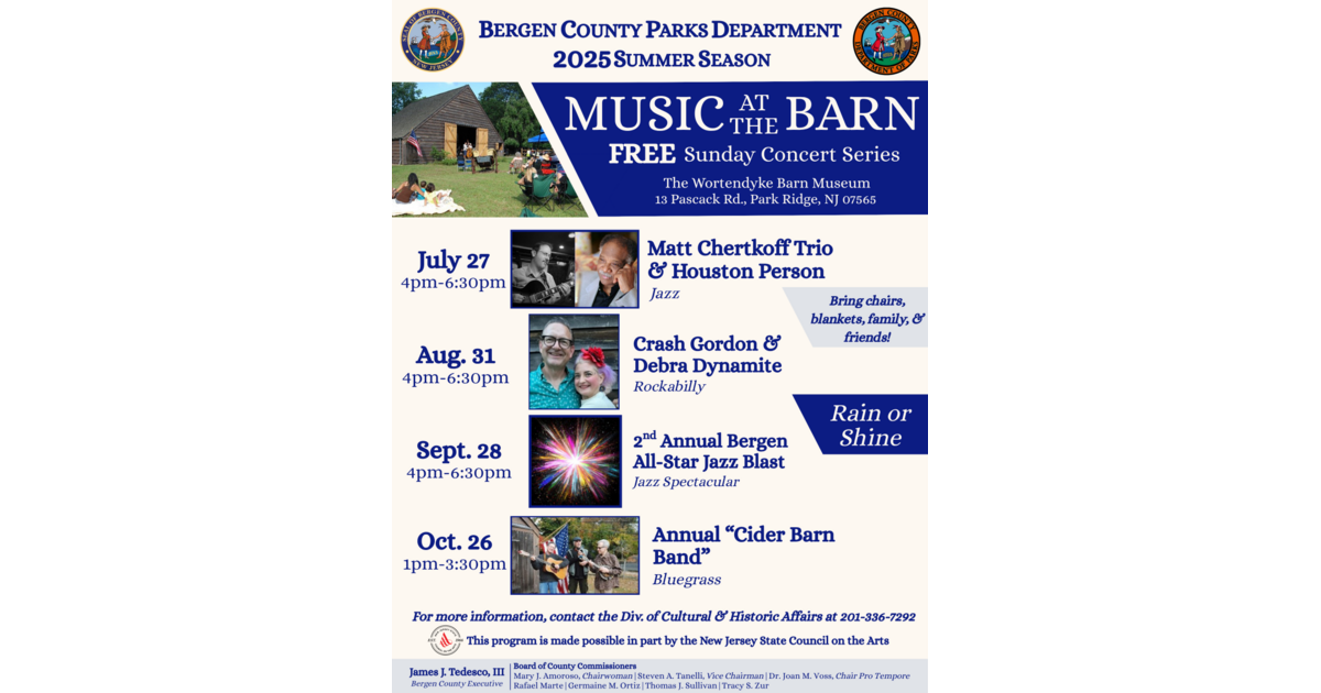 Bergen County's Music at the Barn Kicks off the 2025 Concert Series ...