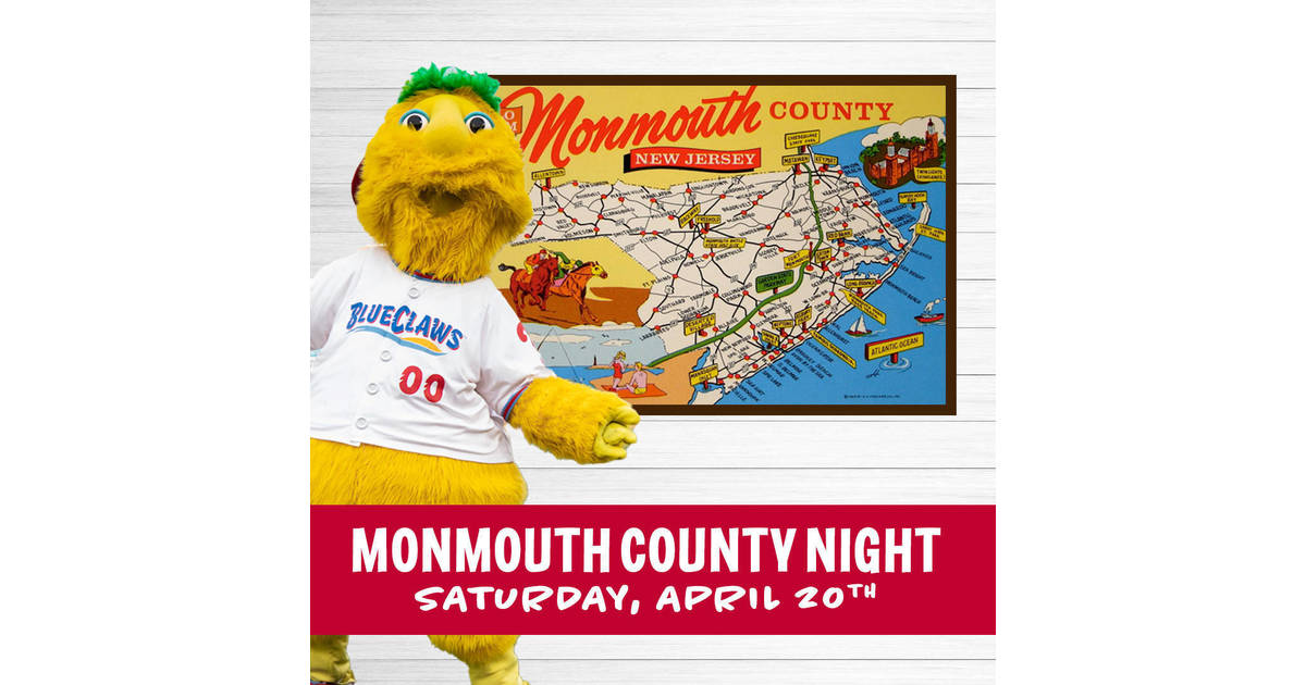 Experience the thrill of live baseball close to home! Jersey Shore BlueClaws to host “Monmouth ...