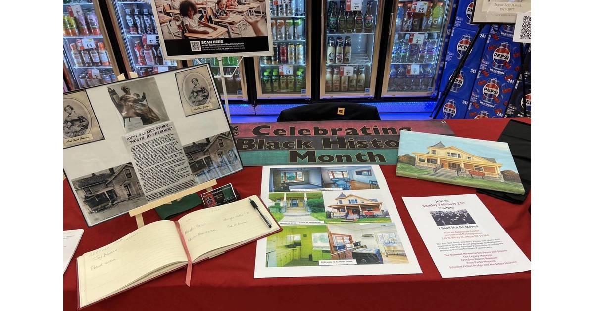 Della Moore Curates Black History Month Display | Greater Olean, NY ...