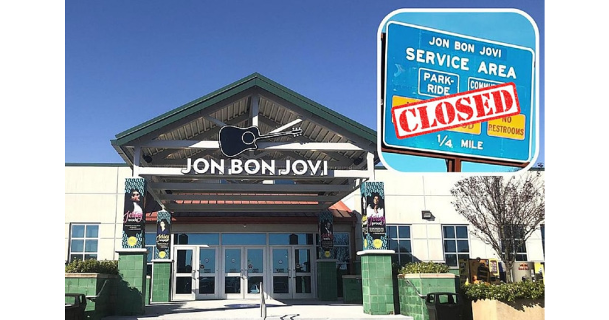 Jon Bon Jovi Rest Stop on GSP Sayreville Closes Friday at 10 p.m. Until ...