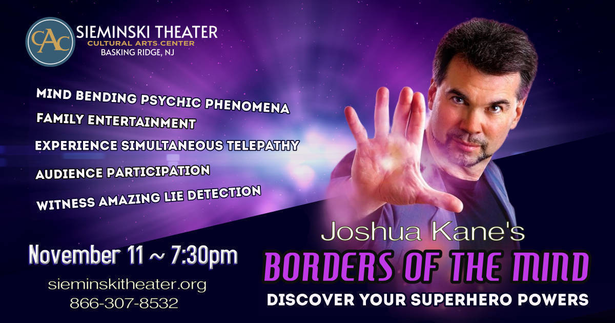 Mentalist Joshua Kane's Borders of the Mind | Basking Ridge, NJ News ...