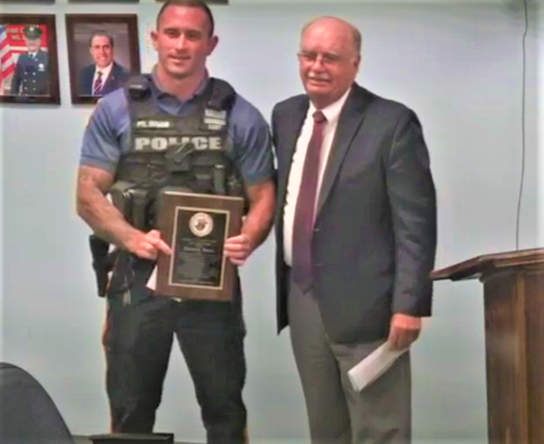 Cedar Grove Police Officer Buscio Gets Knights of Columbus' Shield ...