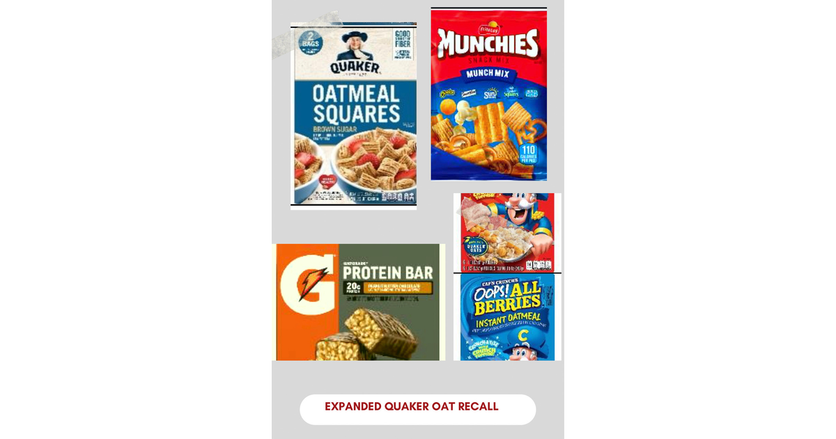 Quaker Oats Expands Recall on Suspicion of Salmonella Contamination ...