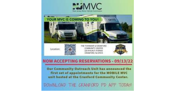 Mobile MVC Coming Back to Morristown in August | Morristown, NJ News ...