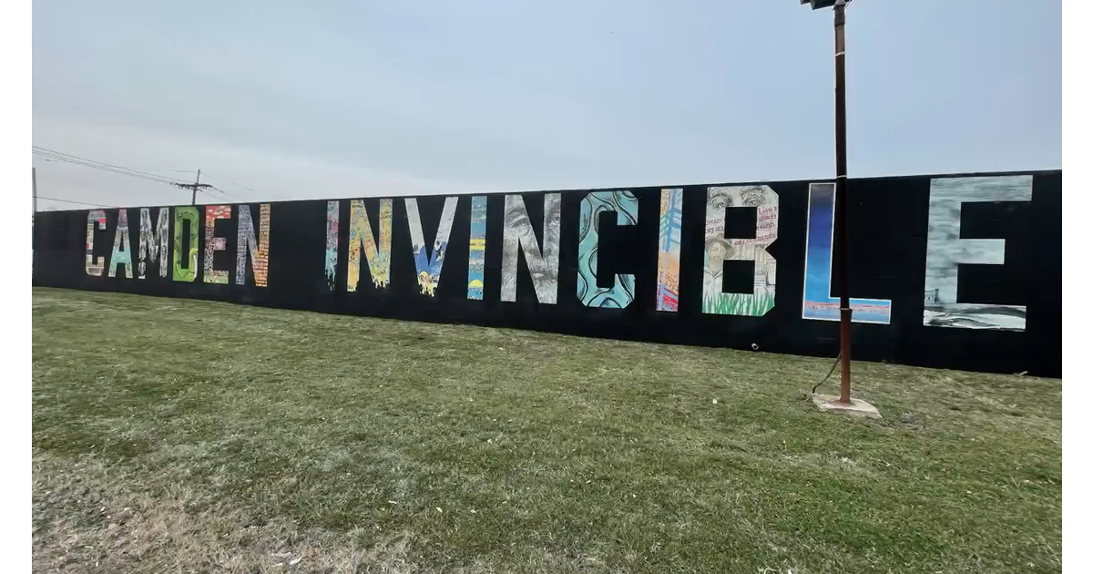 ‘Camden Invincible’ Mural Now Welcomes City Visitors | Camden, NJ News ...