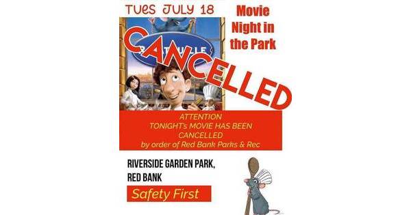 CANCELLED Tuesday, July 18 - Red Bank Movies in the Park | Red Bank, NJ ...