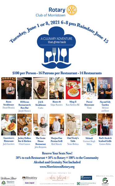 Morristown Rotary Club Introduces Culinary Adventure Charity Event ...