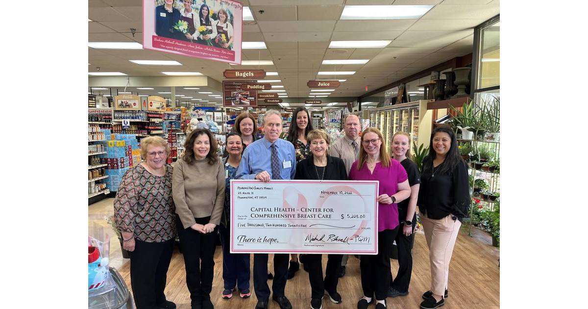 Mercer County Market Donates $41K to Capital Health's Breast Care ...