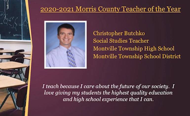Montville's Butchko Named Morris County Teacher of the Year - TAPinto