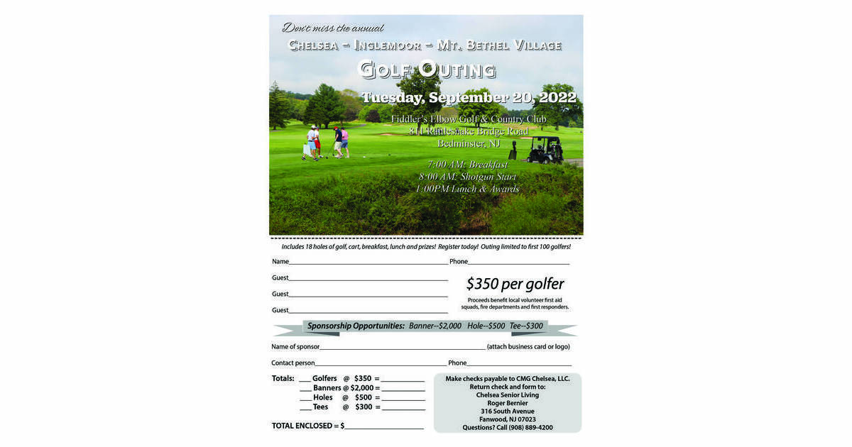 Chelsea Senior Living Annual Golf Outing Open for Registration ...