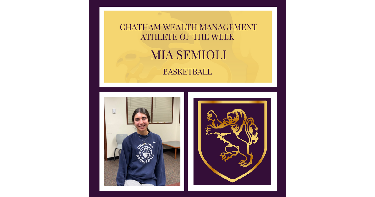 Chatham Wealth Management Athlete of the Week: Mia Semioli | Chatham ...
