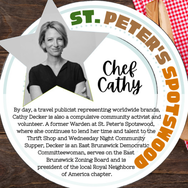 Cathy Decker To Represent St. Peter's Church In Dine Below The Line ...