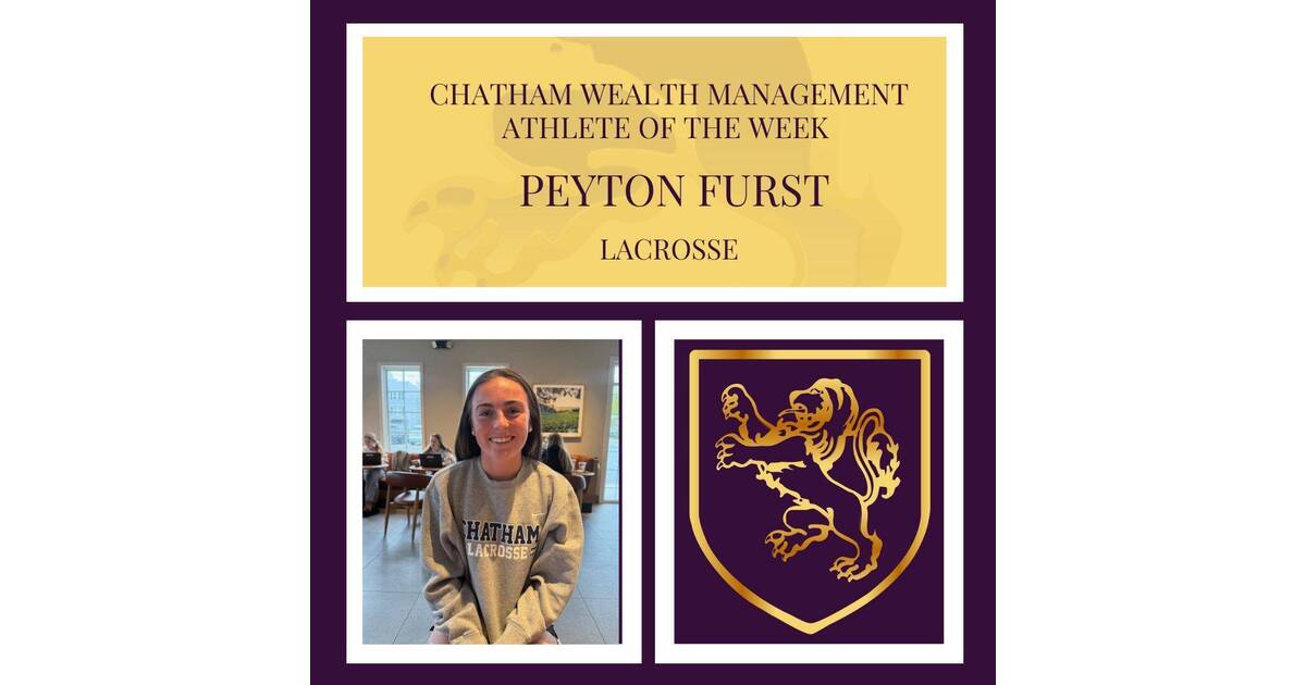 Chatham Wealth Management Athlete of the Week: Peyton Furst | Chatham ...