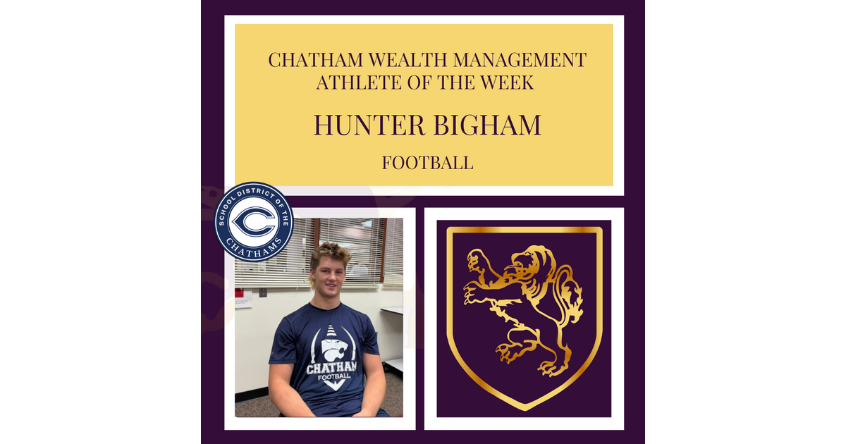 Chatham Wealth Management Athlete of the Week: Hunter Bigham | Chatham ...
