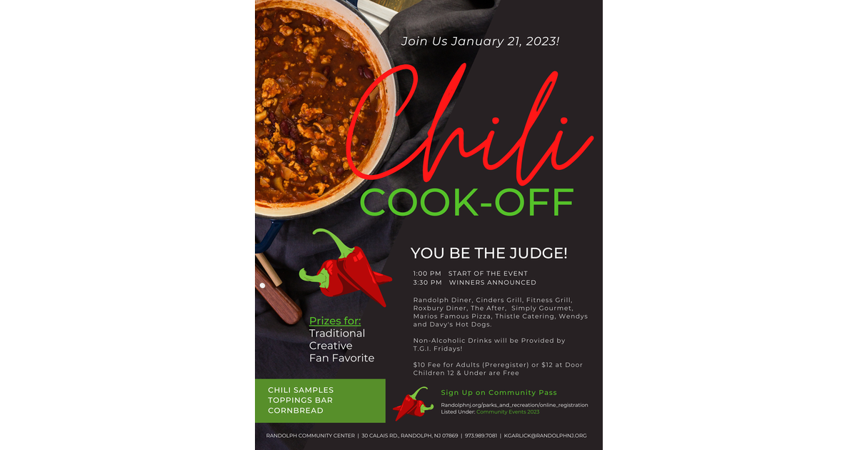 Morris County Chili Cook-Off in Randolph | Randolph, NJ News TAPinto ...