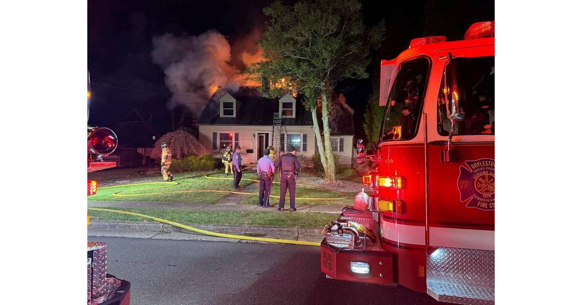 Sunday Morning Fire Damages Doylestown Borough House on Chapman Avenue ...