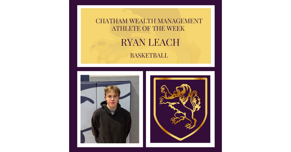 Chatham Wealth Management Athlete of the Week: Ryan Leach | Chatham, NJ ...