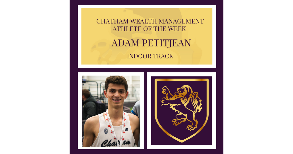Chatham Wealth Management Athlete of the Week: Adam Petitjean | Chatham ...