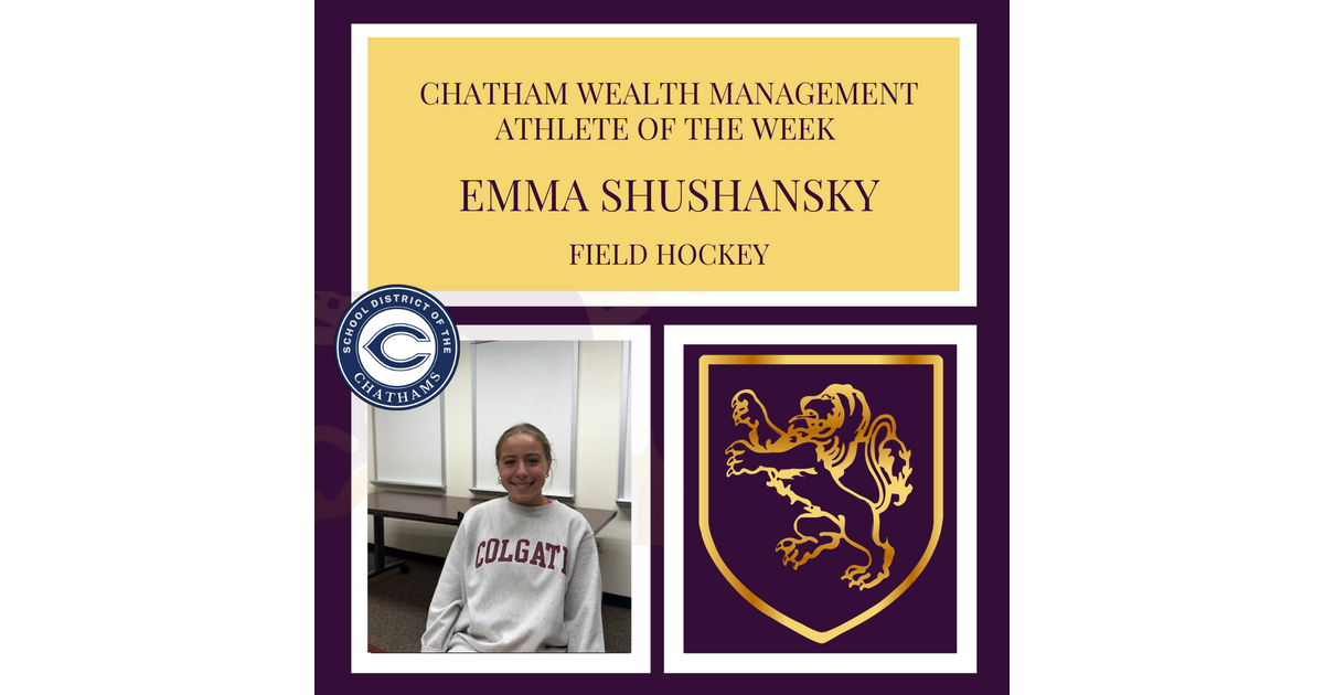 Chatham Wealth Management Athlete of the Week: Emma Shushansky ...