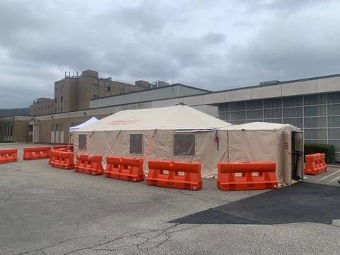 Chilton Medical Center Builds Triage Tent as Part of Preparedness ...